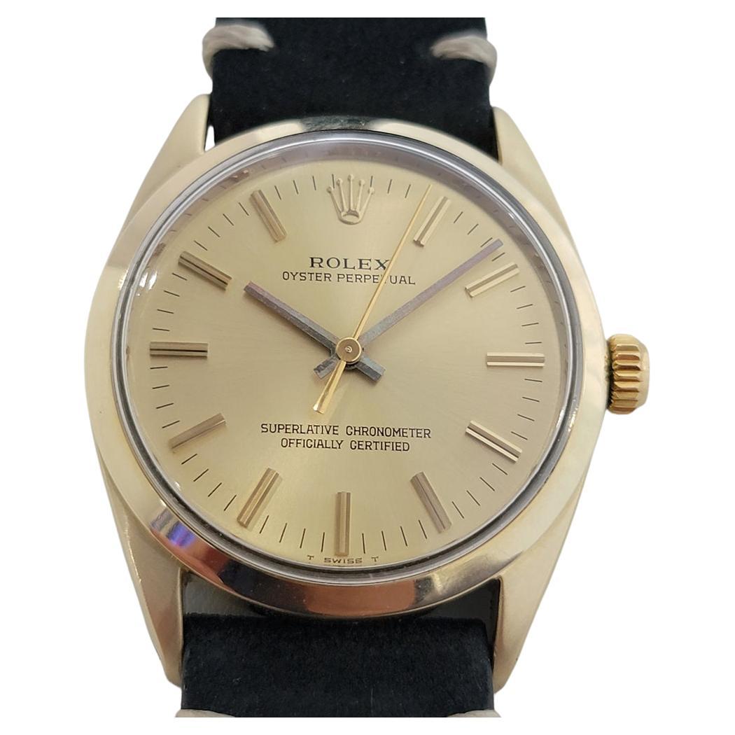 Men's Rolex Oyster perpetual 1024 Gold-Capped Automatic, circa 1980s ...
