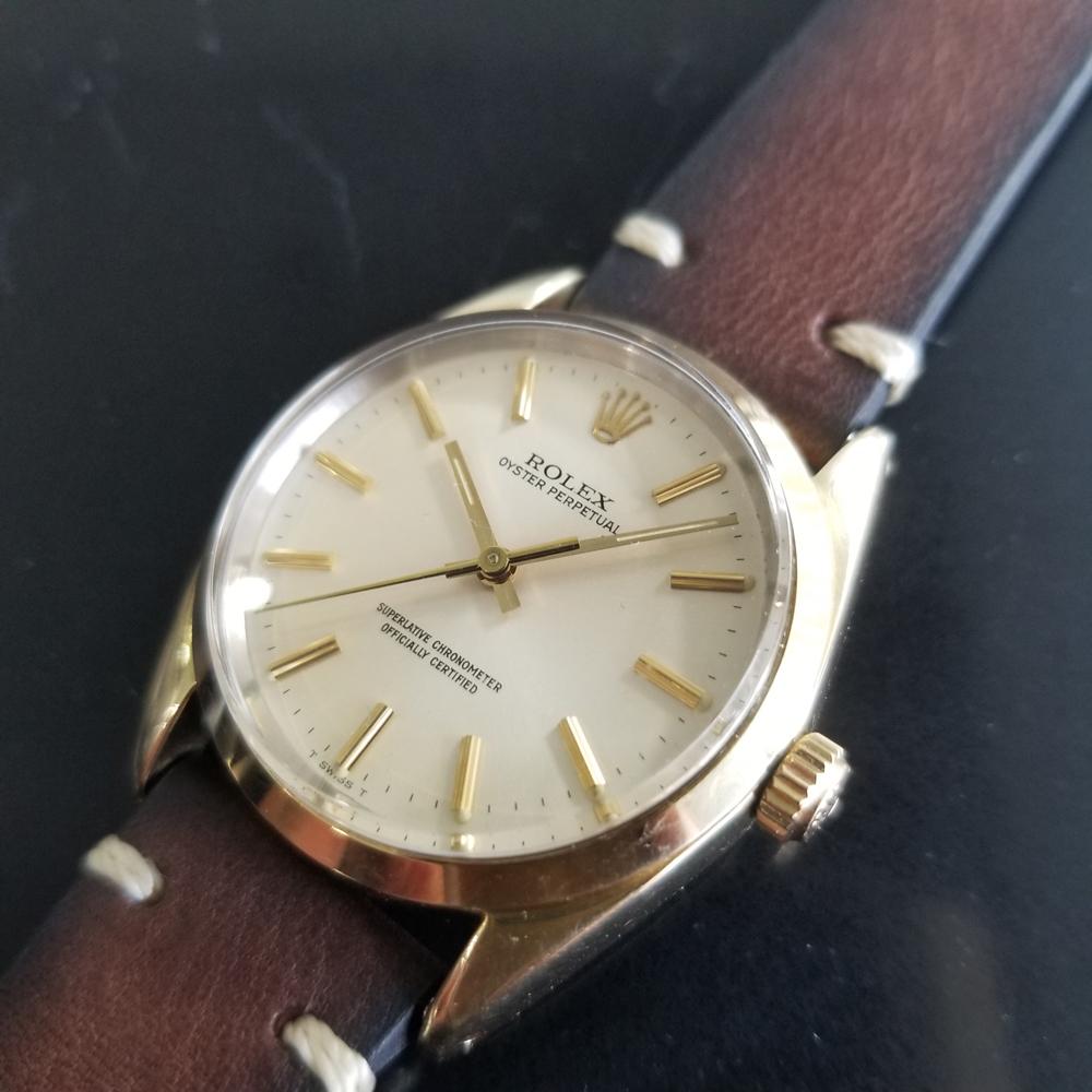 Men's Rolex Oyster perpetual 1024 Gold-Capped Automatic, circa 1980s ...