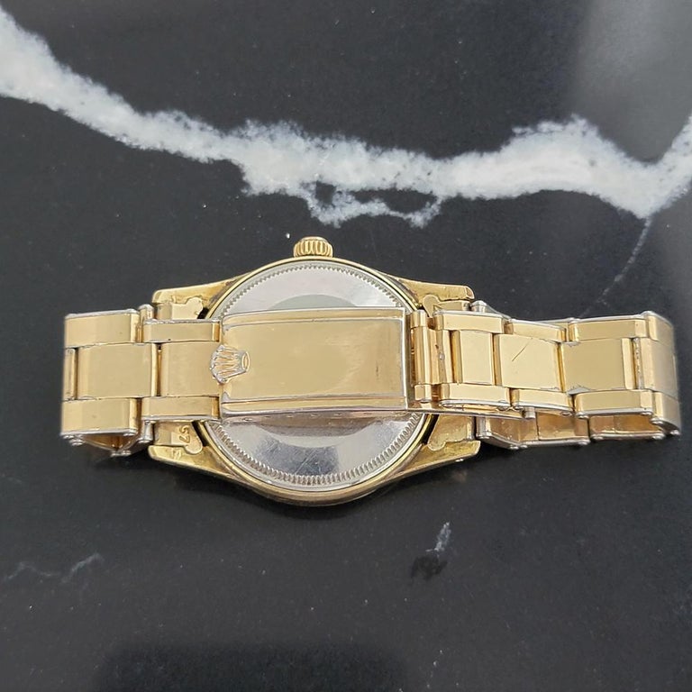 Mens Rolex Oyster Perpetual Air King 5506 Gold-Capped Automatic 1960s ...