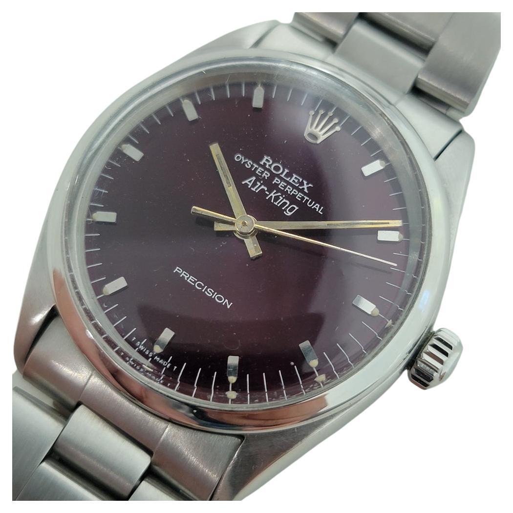 Mens Rolex Oyster Perpetual Air-King Ref 1005 Automatic 1960s Swiss ...