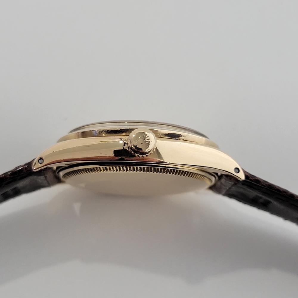 Mens Rolex Oyster Perpetual Ref 1007 18k Gold Automatic 1960s Vintage ...