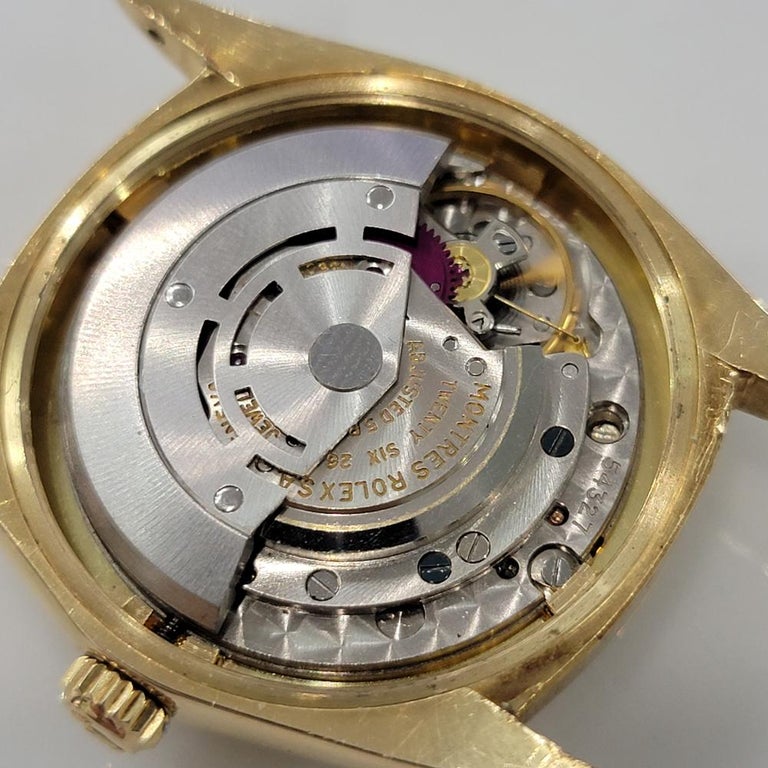 Mens Rolex Oyster Perpetual Ref 1013 18k Gold Automatic 1960s Vintage ...