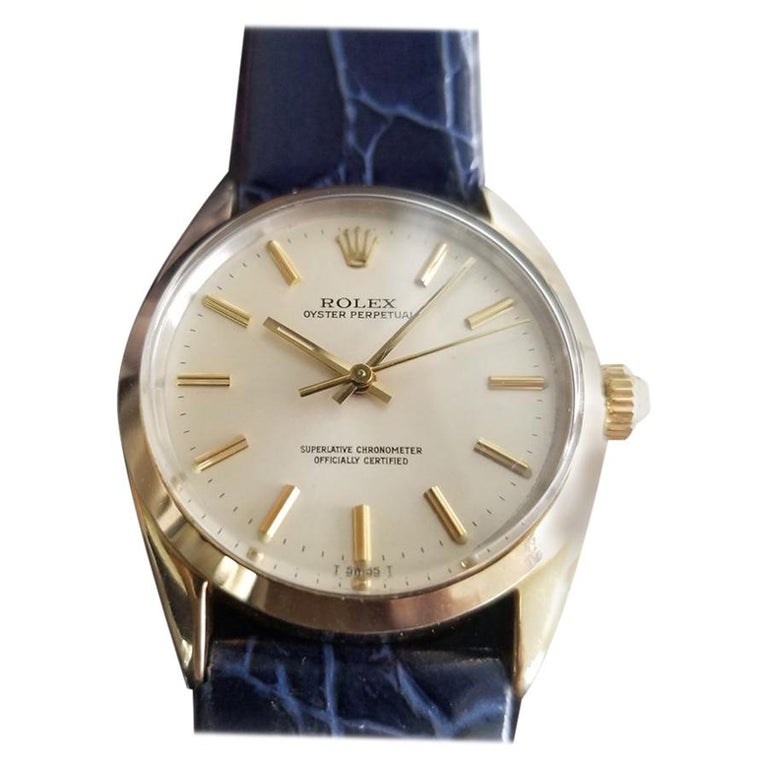 Men’s Rolex Oyster Perpetual Ref 1024 Gold-Capped Automatic, circa ...