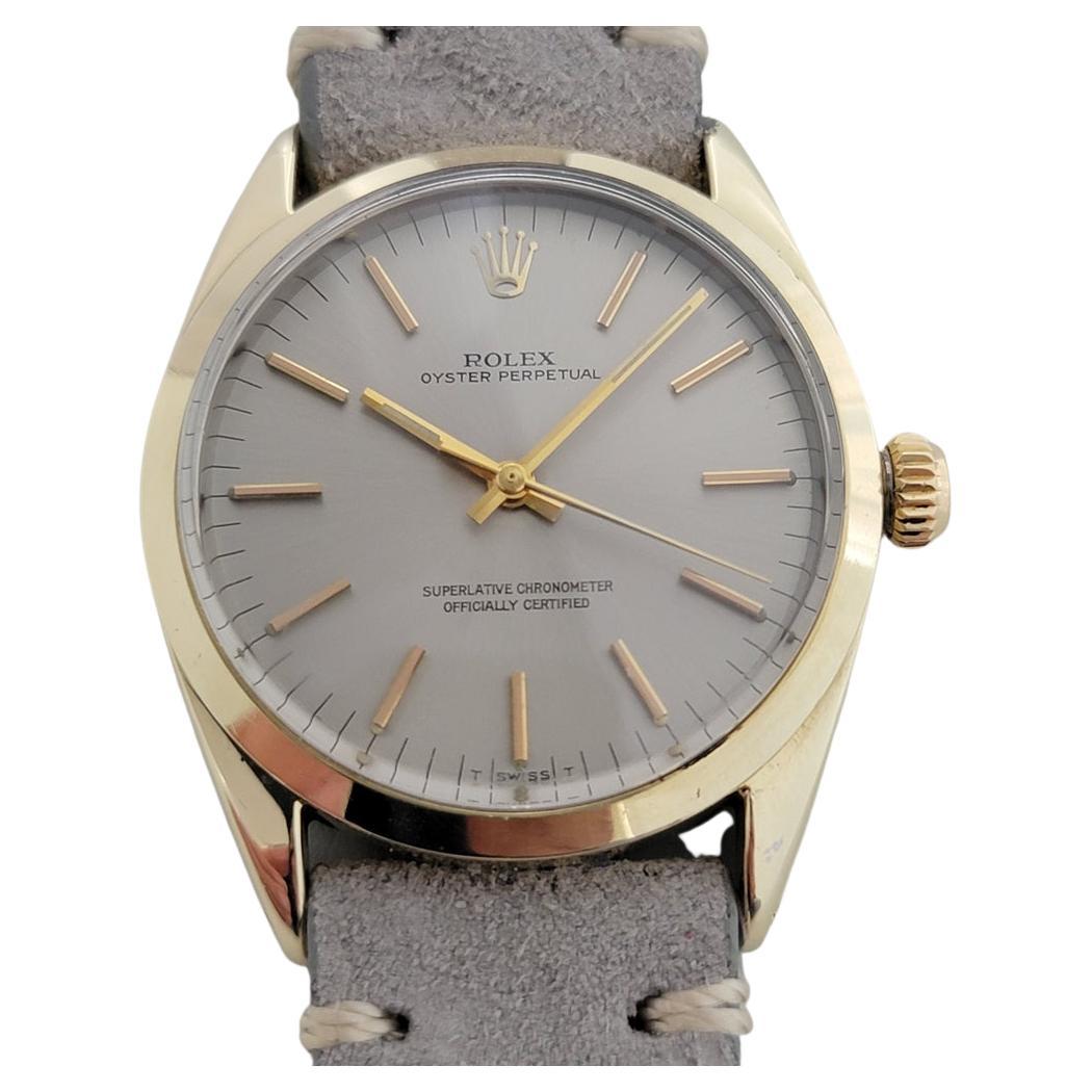 Rolex Gold Shell Self Winding Wristwatch Ref 1025, 1960s at 1stDibs