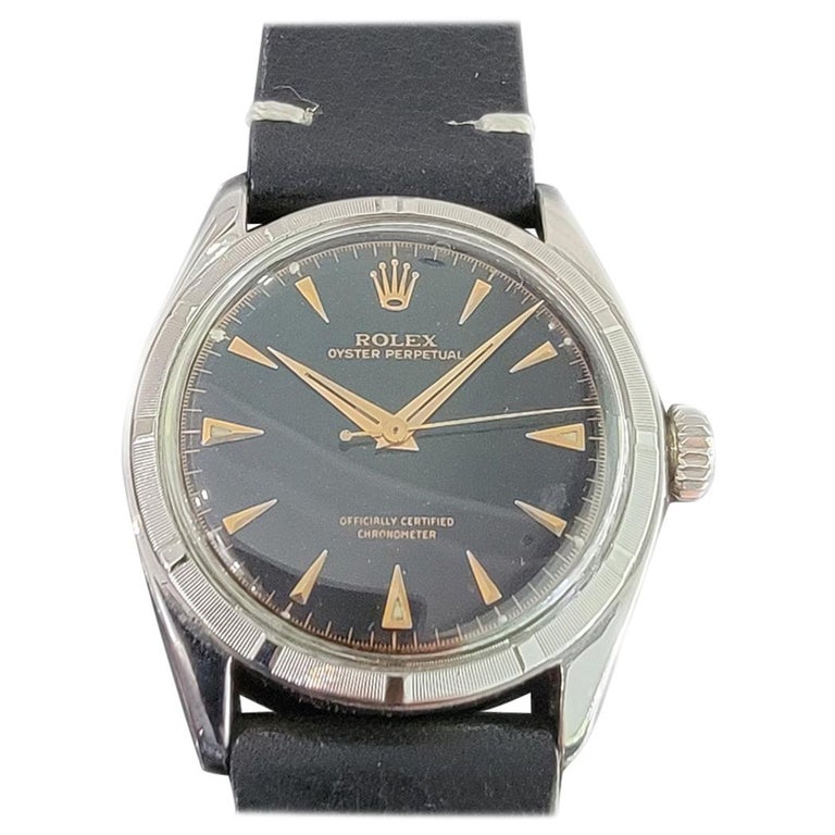 Mens Rolex Oyster Perpetual Ref 6085 Automatic 1950s Vintage MA210BLK ...