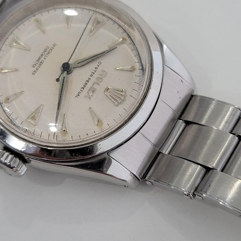 Mens Rolex Oyster Perpetual Ref 6284 Bubbleback Automatic 1950s Swiss ...