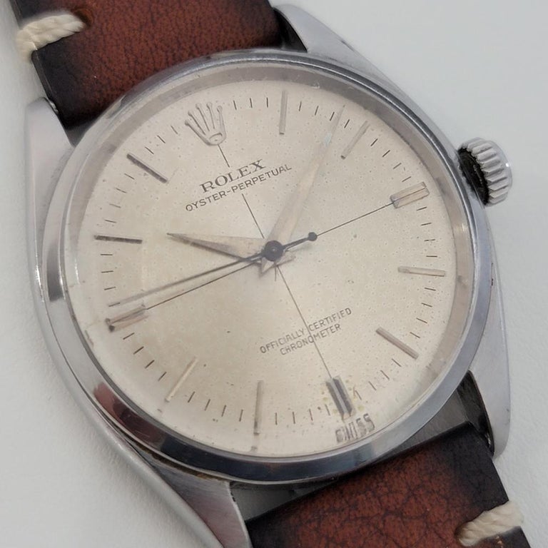 Mens Rolex Oyster Perpetual Ref 6564 Automatic 1950s Swiss Vintage ...