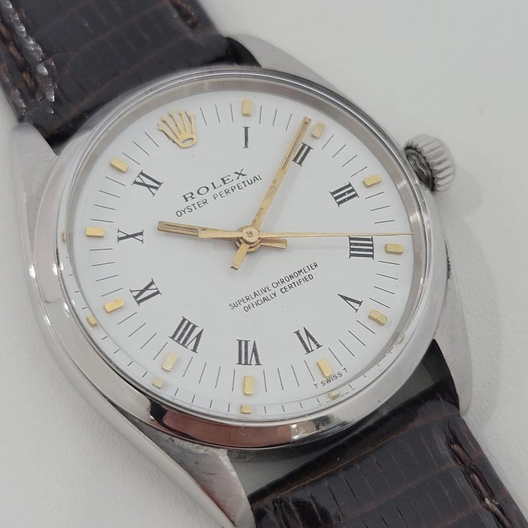 Mens Rolex Oyster Perpetual Ref 6564 Automatic 1950s Swiss Vintage ...