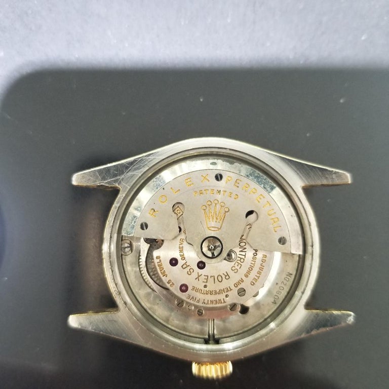 Mens Rolex Oyster Perpetual Ref 6634 Gold Capped Automatic 1950s RA141G For Sale at 1stDibs