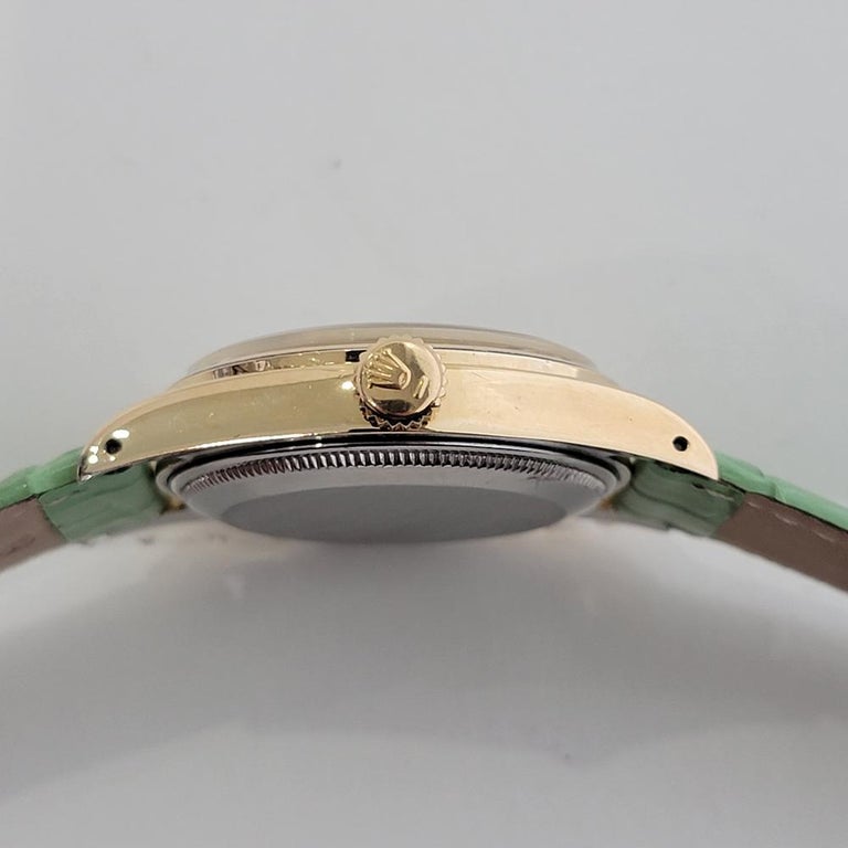 Mens Rolex Oyster Perpetual Ref 6634 Gold Capped Automatic 1950s RA141G For Sale at 1stDibs