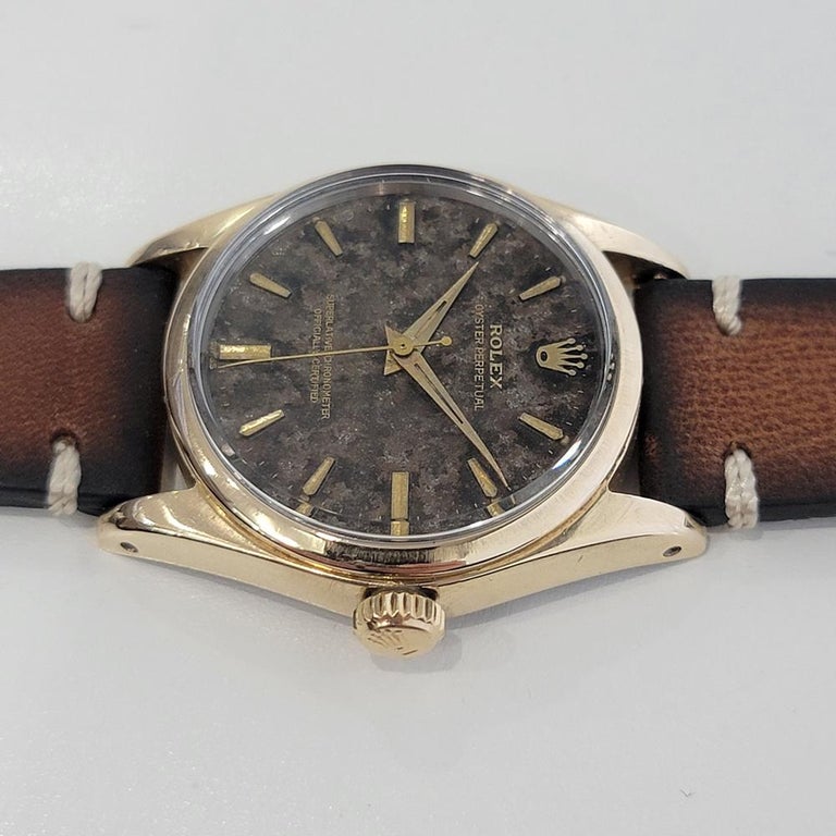 Mens Rolex Oyster Perpetual Ref 6634 Gold Capped Automatic 1960s Vintage RA263 For Sale at 1stDibs