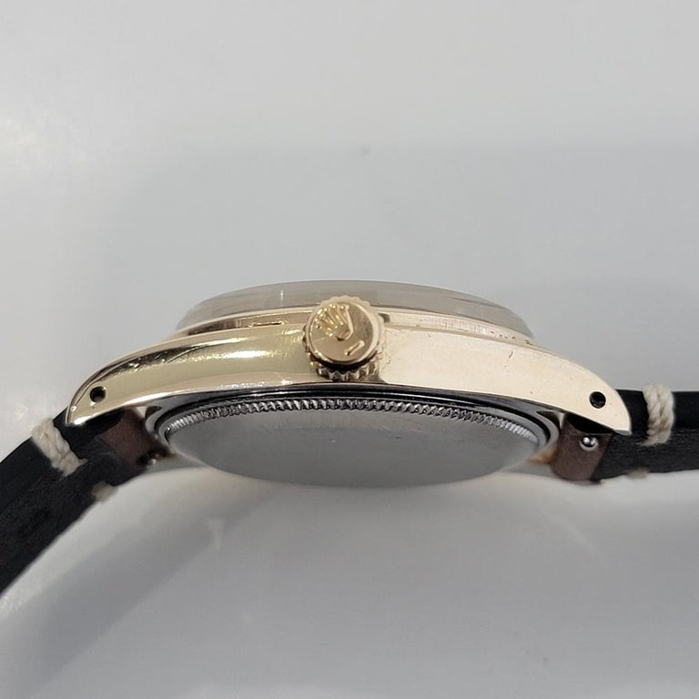 Mens Rolex Oyster Perpetual Ref 6634 Gold Capped Automatic 1960s Vintage RA263 For Sale at 1stDibs