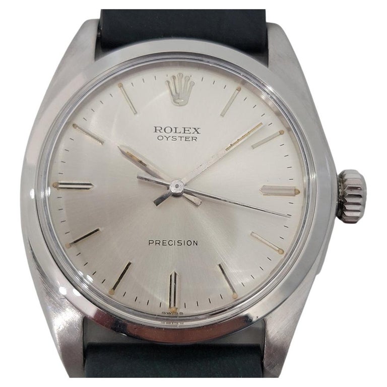 Mens Rolex Oyster Precision Ref 6426 34mm Hand-Wind 1960s Swiss Vintage ...