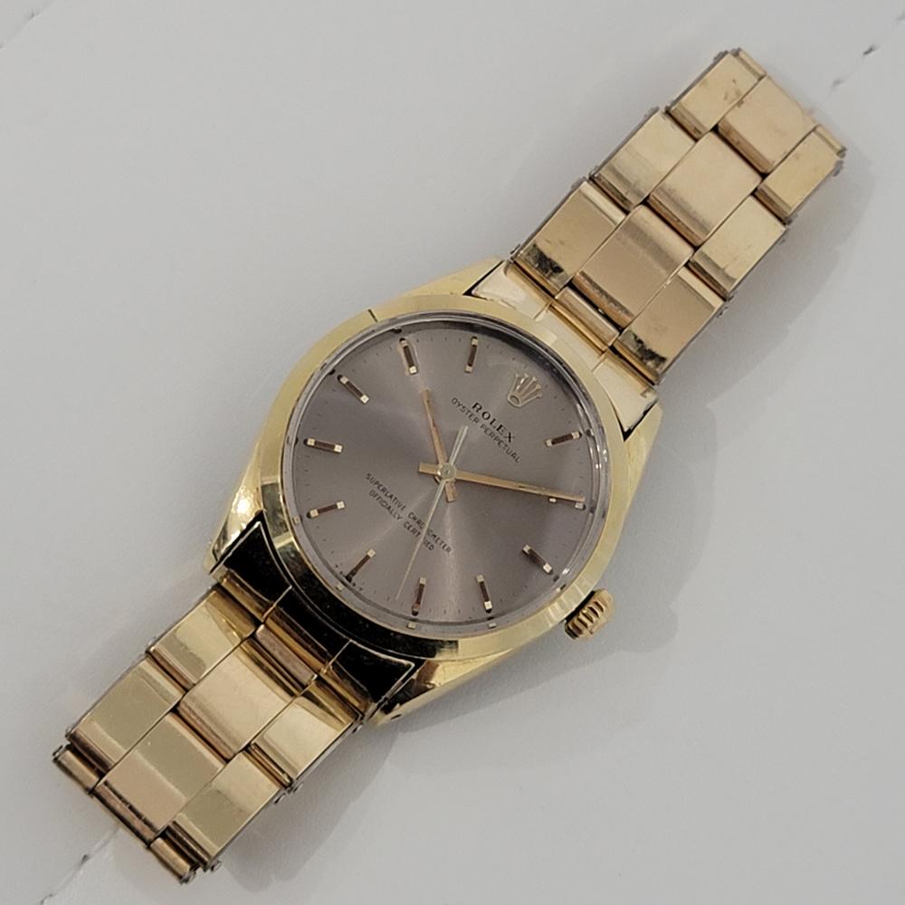 Mens Rolex Oyster Ref 1024 Gold-Capped Automatic 1960s w Box Paper ...