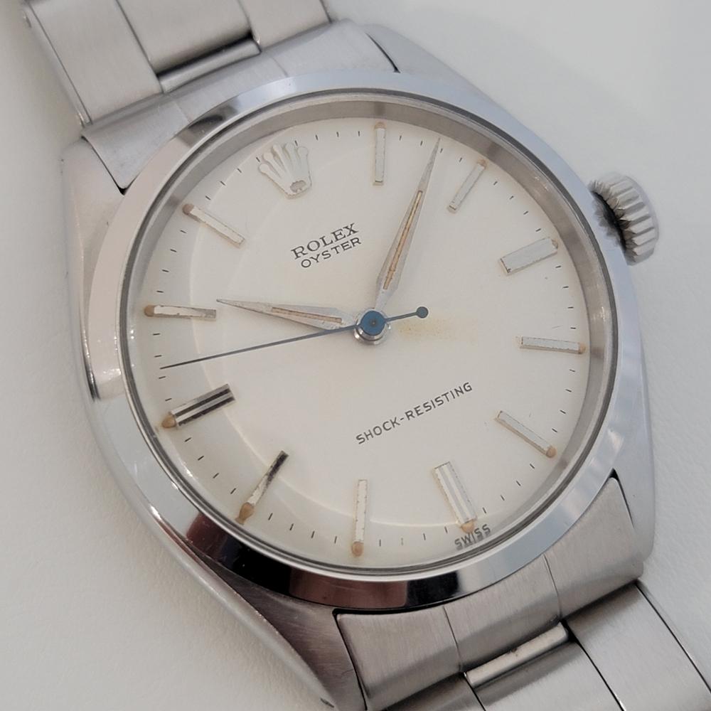Mens Rolex Oyster Ref 6480 34mm Hand-Wind Dress Watch 1950s All ...