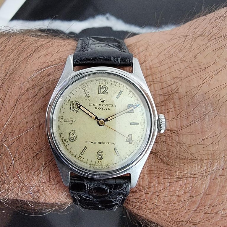 Mens Rolex Oyster Royal Ref 4444 Manual Wind 1940s Vintage Swiss RA159 ...
