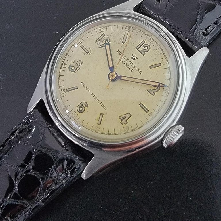 Mens Rolex Oyster Royal Ref 4444 Manual Wind 1940s Vintage Swiss RA159 ...