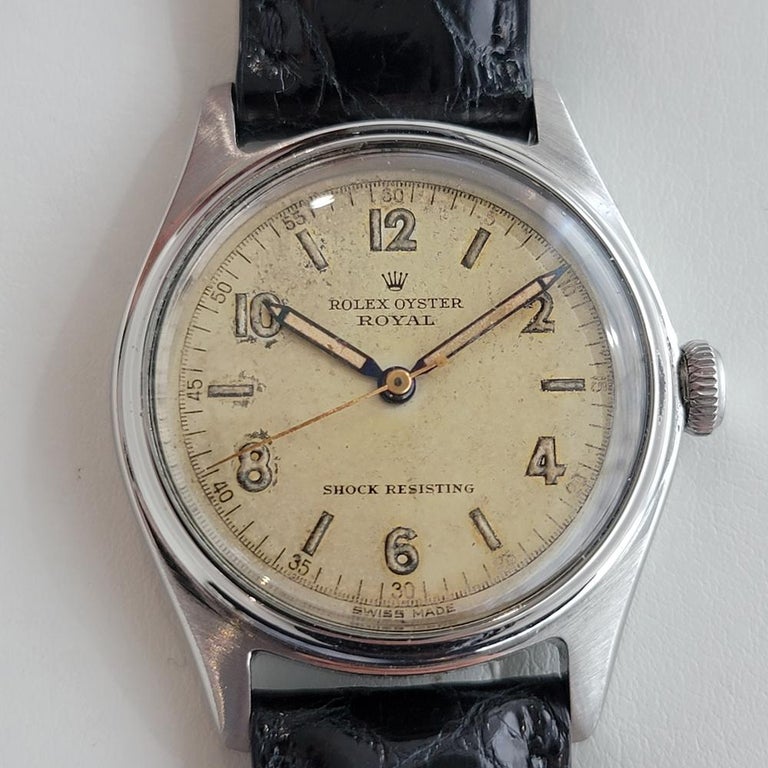 Mens Rolex Oyster Royal Ref 4444 Manual Wind 1940s Vintage Swiss RA159B ...