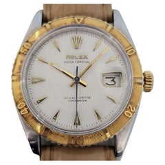 Rolex Men's Datejust 16263 Turn O Graph 18k Gold SS Automatic 1990s ...