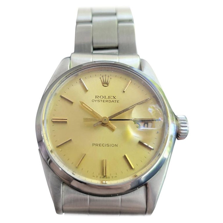 Mens Rolex Oysterdate Precision Ref 6694 Hand-Wind 1960s Vintage MA204 ...