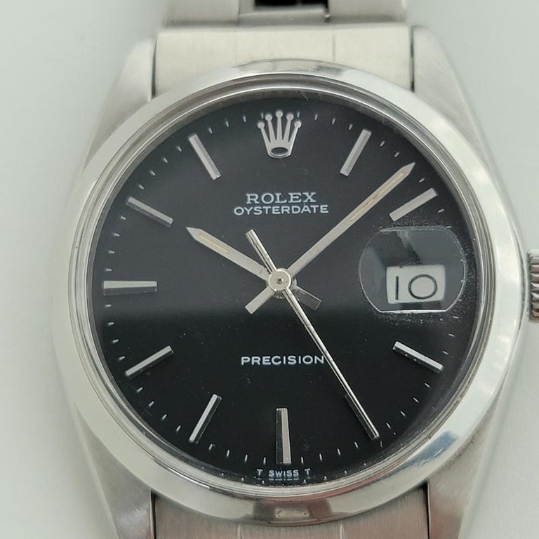 Mens Rolex Oysterdate Precision Ref 6694 Hand-Wind 1960s Vintage RJC101 ...