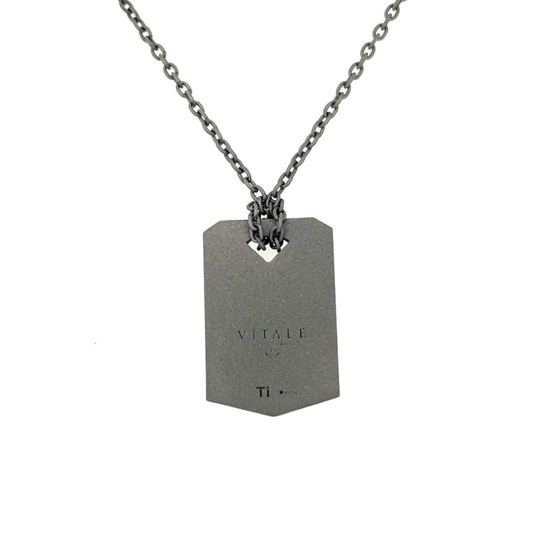 Men's Titanium Brown Diamond Pendant For Sale at 1stDibs
