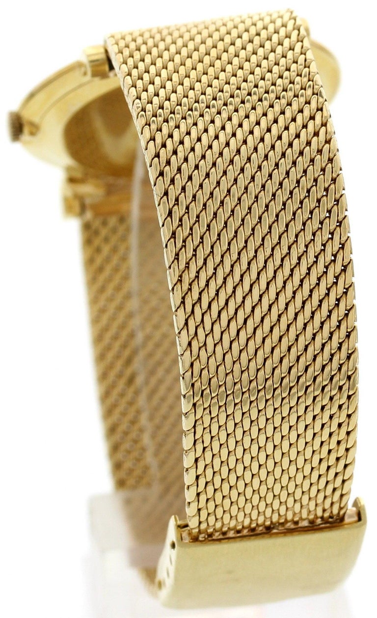 Men's Vintage Omega 18 Karat Yellow Gold Watch For Sale at 1stDibs ...