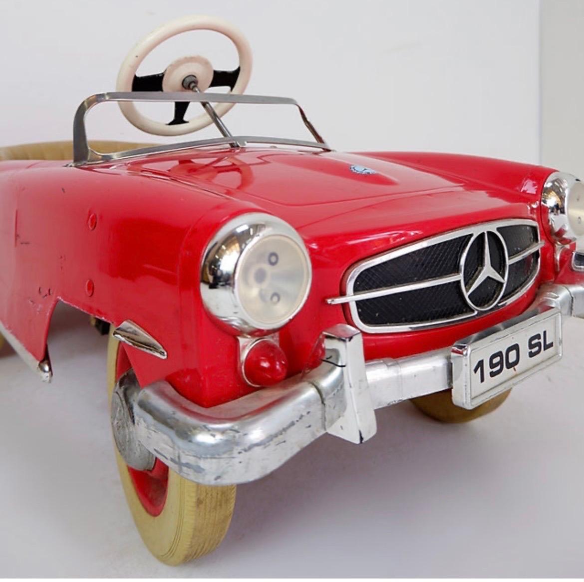 Mercedes Benz 190 SL Vintage Pedal Car for Kids For Sale at 1stDibs