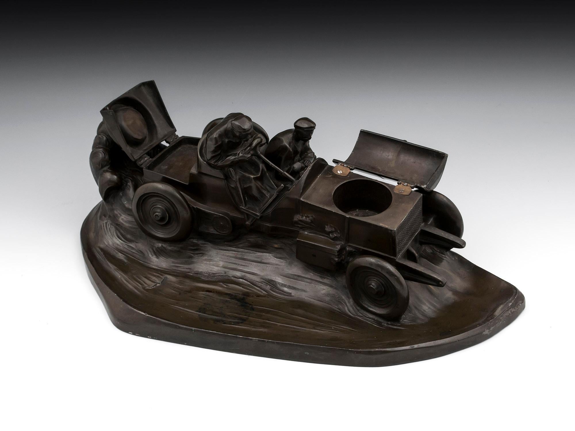 Mercedes Benz Racing Car Inkwell by Kayser of Germany at 1stDibs