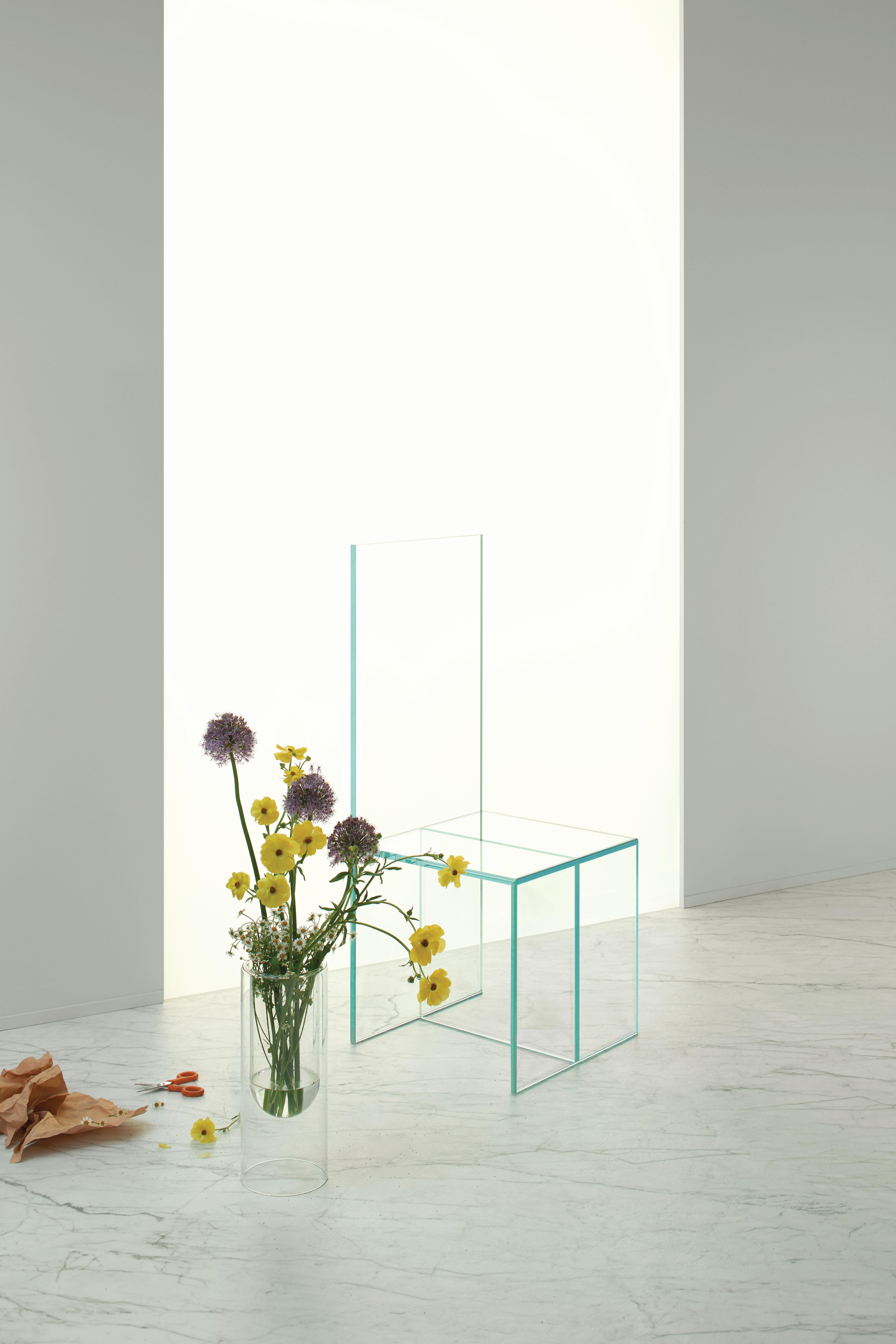 Merci Bob Chair in Extra Clear Tempered Glass, by Elena Cutolo for Glas ...