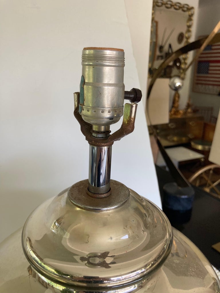 Mercury Glass Table Lamp at 1stDibs