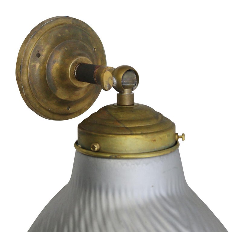 Mercury Mirror Glass Vintage Industrial Brass Scone Wall Lamp by ...