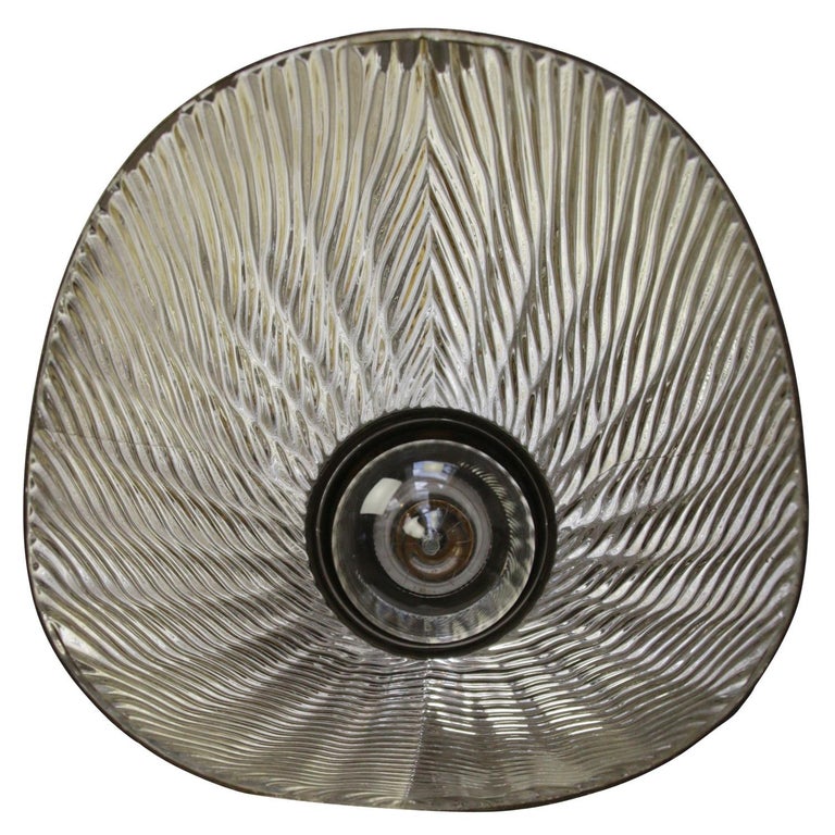 Mercury Mirror Glass Vintage Industrial Brass Scone Wall Lamp by Xray ...