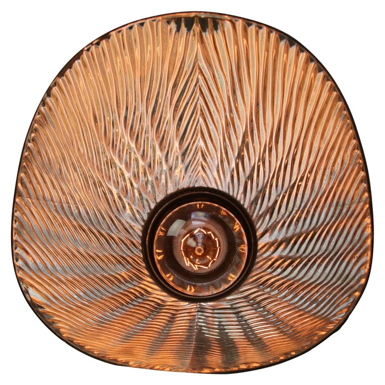 Mercury Mirror Glass Vintage Industrial Brass Scone Wall Lamp by Xray ...