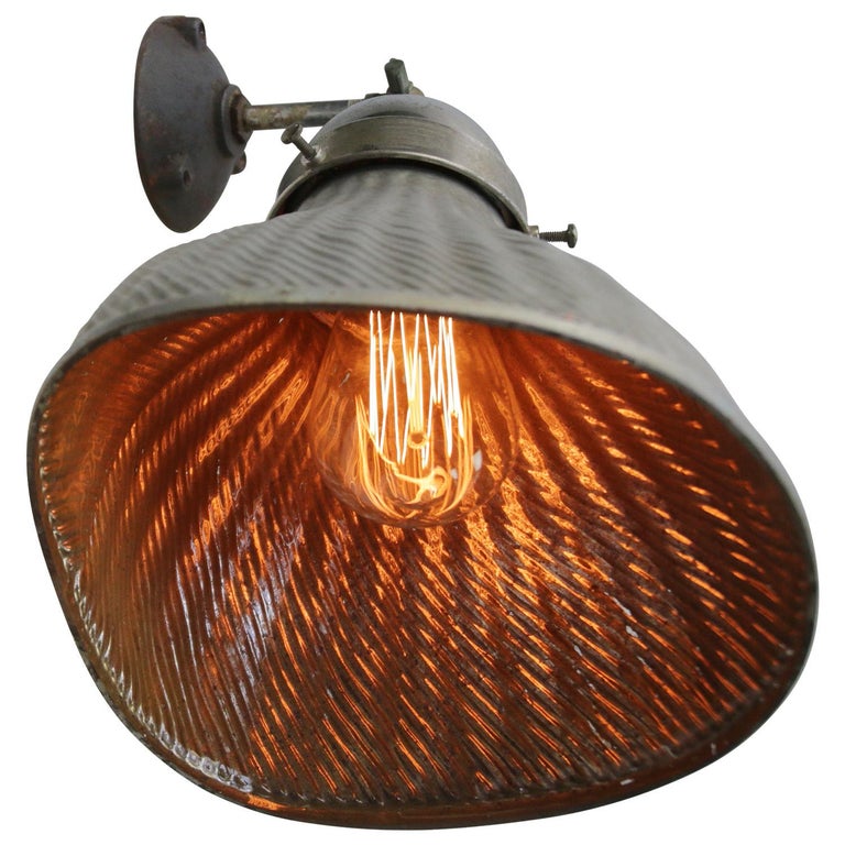 Mercury Mirror Glass Vintage Industrial Metal Wall Scone Lamp by ...
