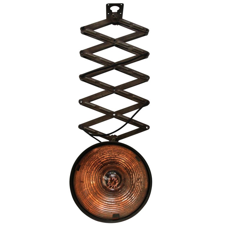 Mercury Mirror Glass Vintage Industrial Scissor Copper Spotlight ...