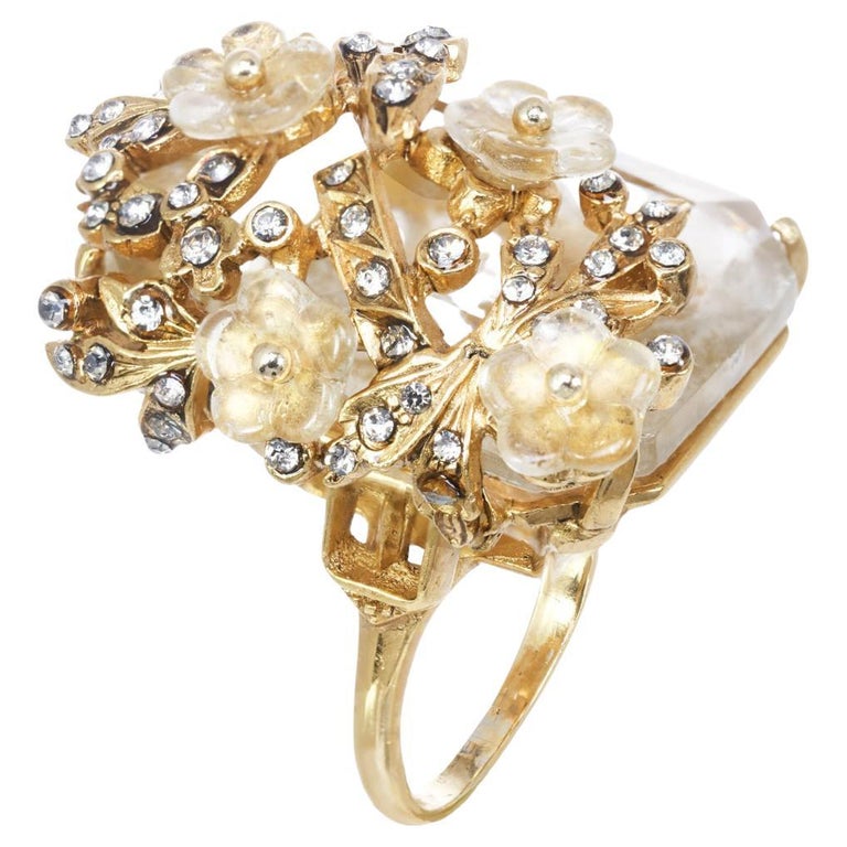 Customizable Mercury Rock Ring in Gold For Sale at 1stDibs