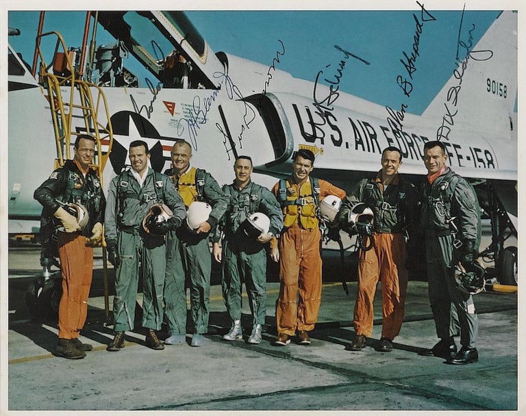 Mercury Seven "The Right Stuff" Original Astronaut Autographs at 1stDibs