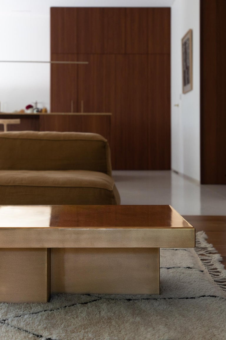 Marcin Rusak, Merging Metals Coffee Table 100-1, Bronze/Zinc Finish For ...