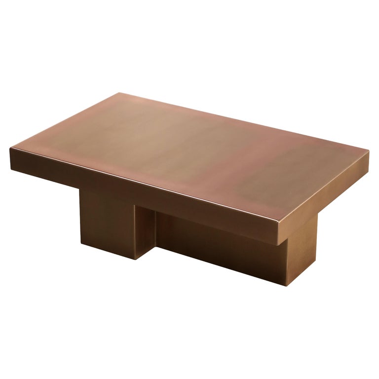 Marcin Rusak, Merging Metals Coffee Table 100-2, Bronze/Phosphor Bronze ...