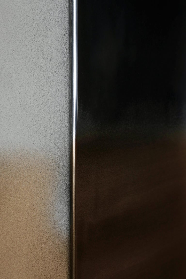 Marcin Rusak, Merging Metals Wallhanging Mirror 90-1, Zinc/Bronze ...