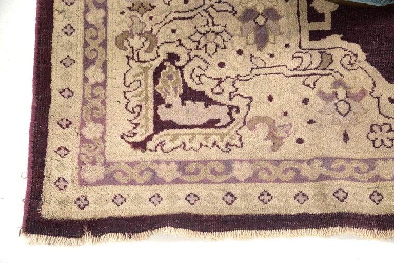 Merhaban Antique Indo Agra Rug For Sale at 1stDibs