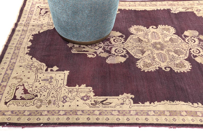 Merhaban Antique Indo Agra Rug For Sale at 1stDibs