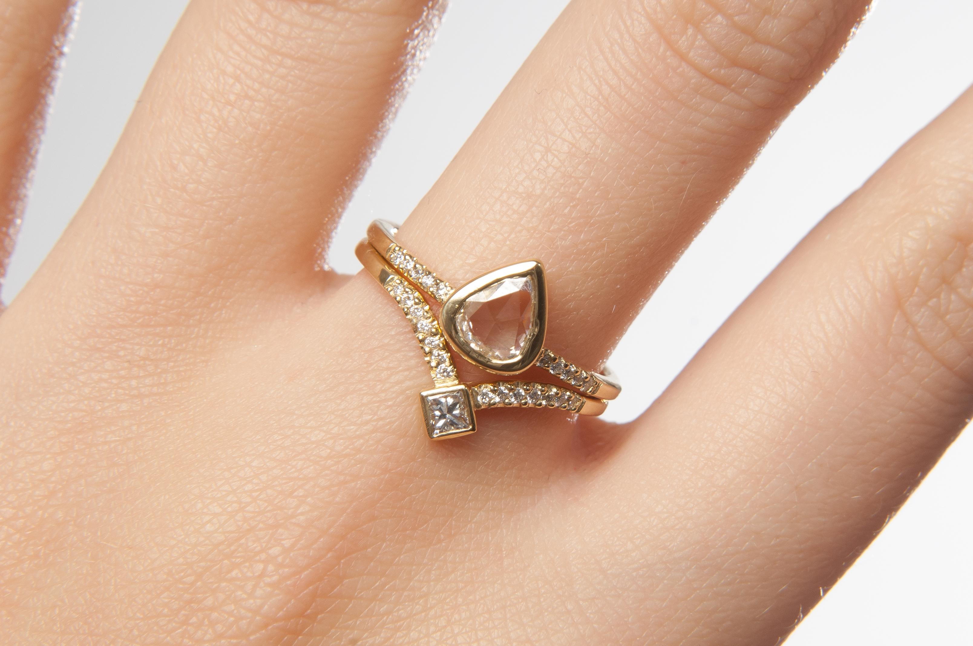 Meridian Diamond V Band For Sale at 1stDibs | wedding bands meridian id ...