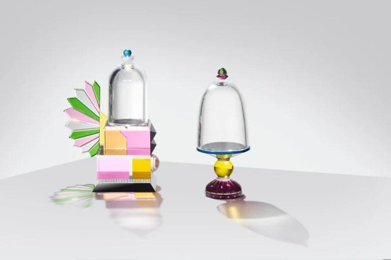 Meridian Glass Bell, Hand-Sculpted Contemporary Crystal For Sale at 1stDibs