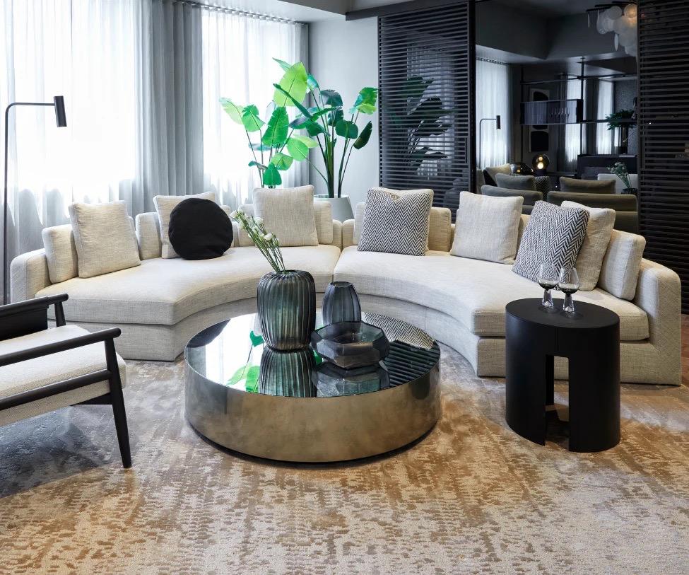 Meridiani Harold Sectional Round Sofa Andrea Parisio For Sale at 1stDibs