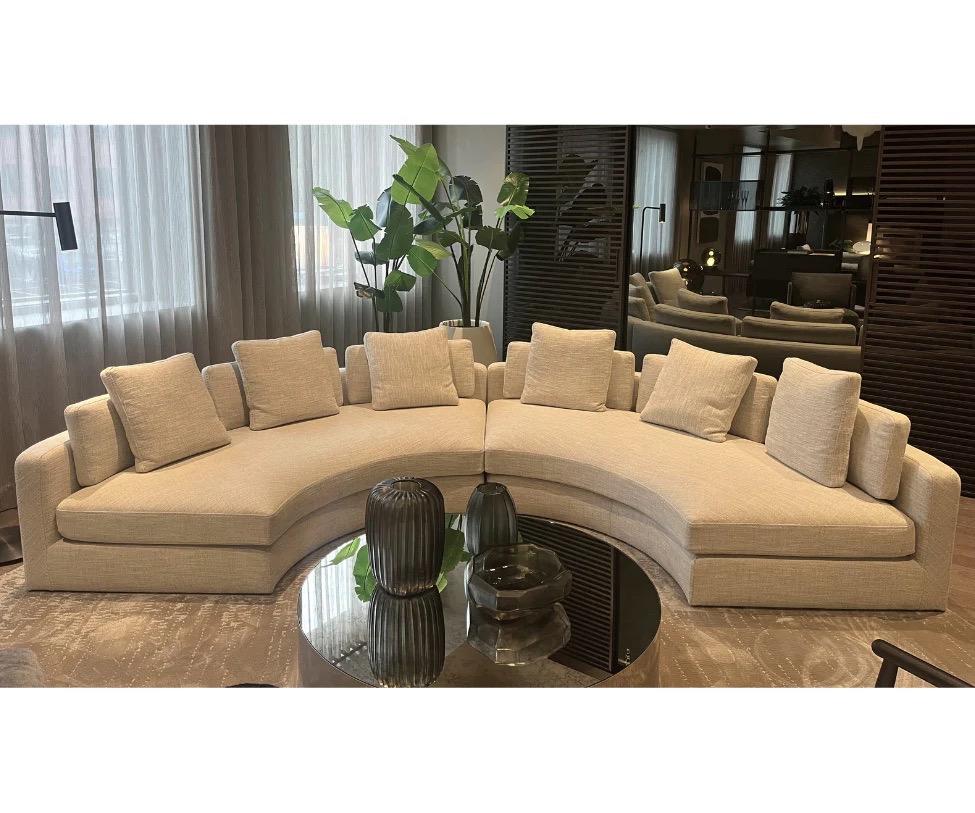 Meridiani Harold Sectional Round Sofa Andrea Parisio For Sale at 1stDibs