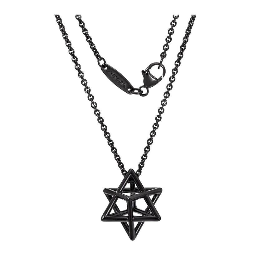 Silver Necklace Merkaba Star Unisex at 1stDibs