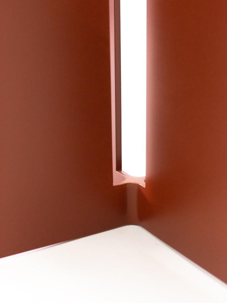 Mers Side Table in Ochre Aluminum For Sale at 1stDibs