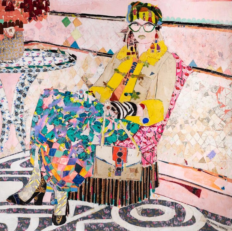 Mersuka Dopazo - "Myself" Colorful Large Scale Collage Style Artwork of ...